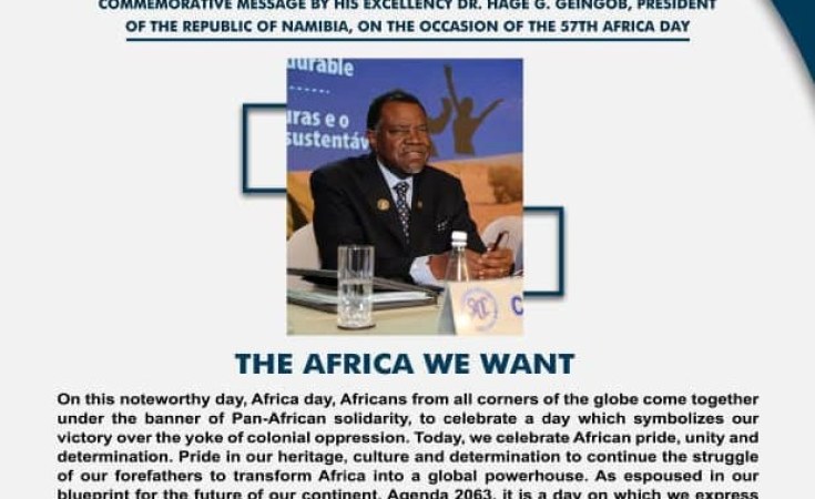 Africa: Commemorative Message By His Excellency Dr. Hage G. Geingob ...