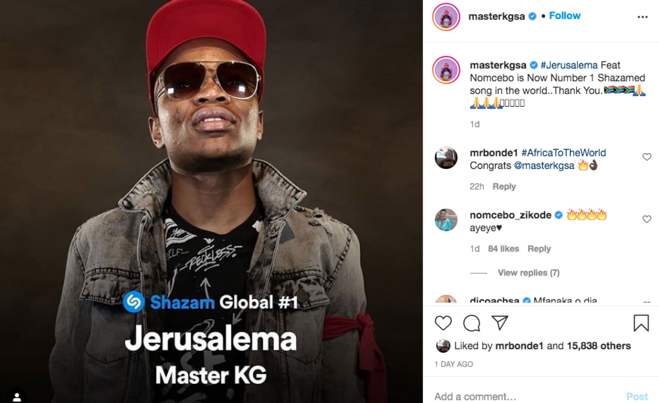 South Africa: Master KG's Hit Jerusalema Is Most Searched Song in the ...