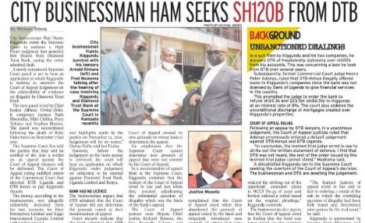 Uganda: Independence of the Judiciary on Public Trial in the HAM Vs DTB ...